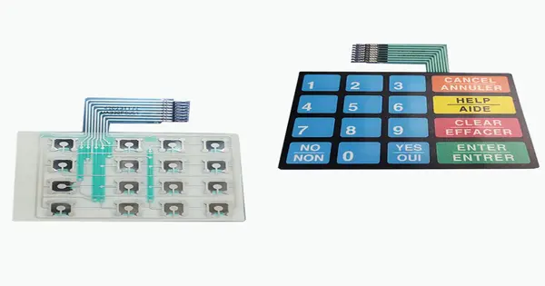 Customized FPC Circuit Capacitive Touch Button Membrane Switch Membrane ...