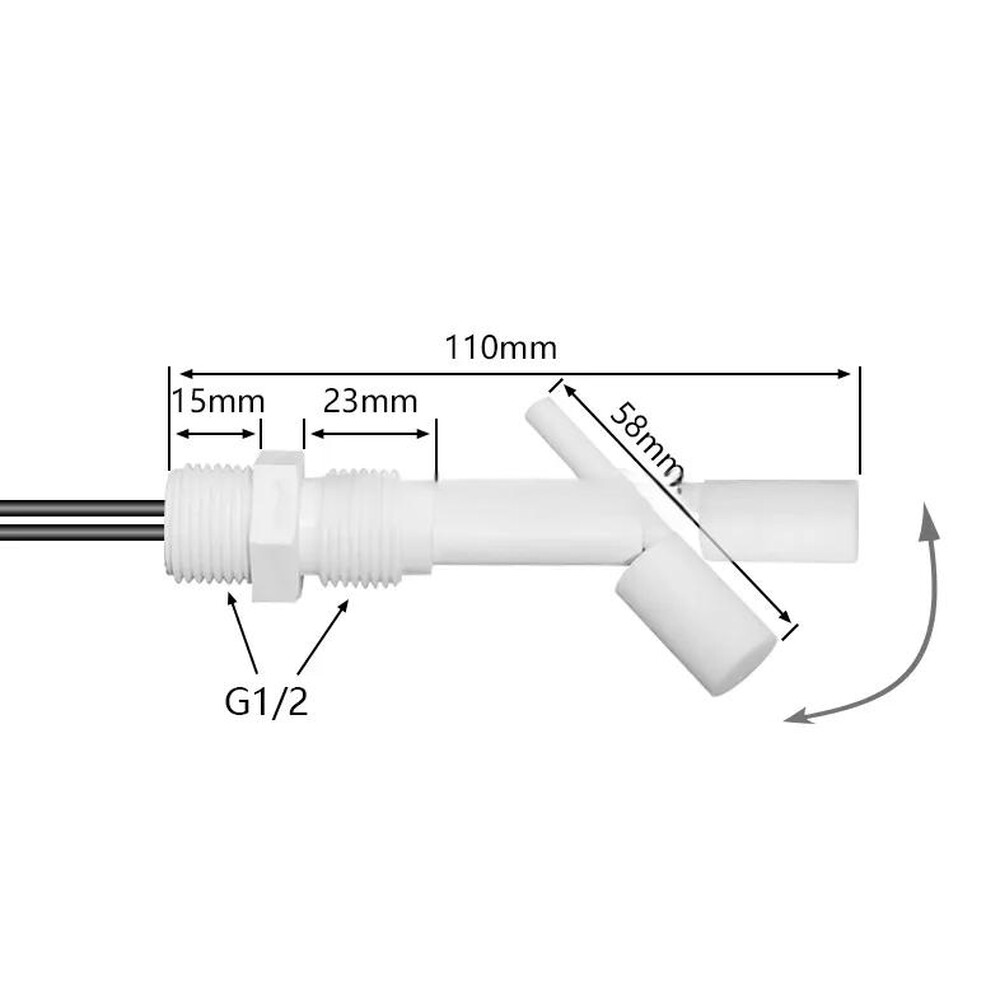 SOCOJE Float Switches Plastic PP Float Switch Fish Tank Liquid Water ...
