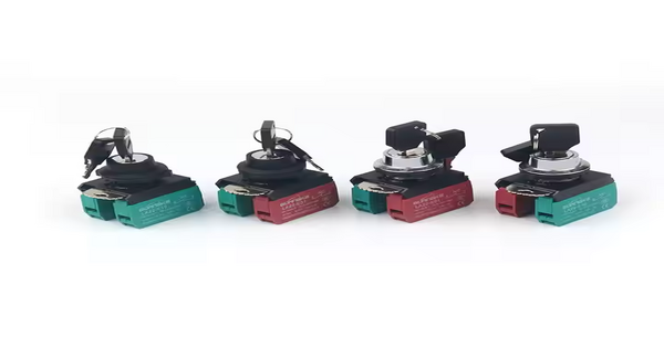 Key on/off black rotary switch