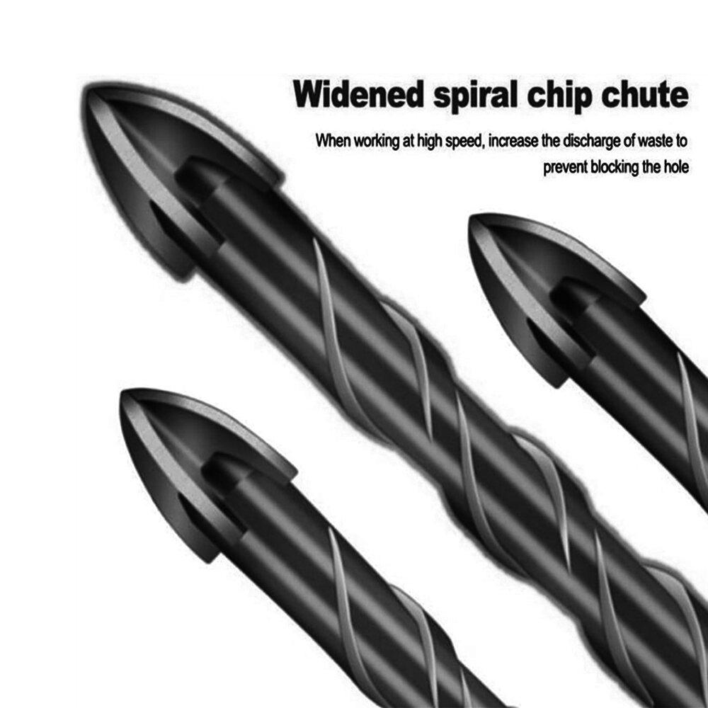 Tile Drill Bit Set - Hex Handle, Impact, Concrete & Glass.\