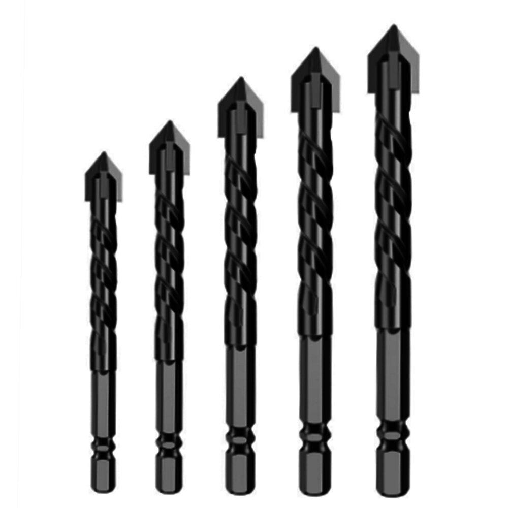 Tile Drill Bit Set - Hex Handle, Impact, Concrete & Glass.\