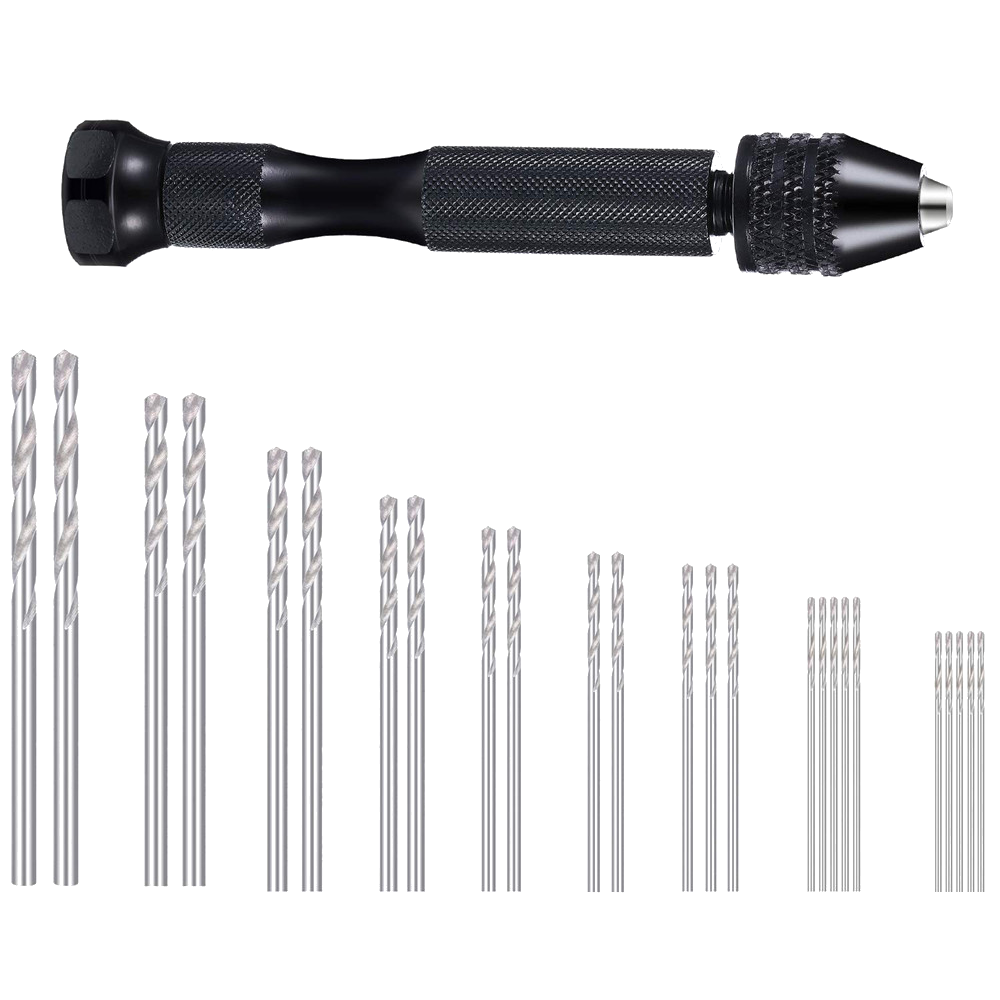 Socoje 36 Pieces Hand Drill Set Include Pin Vise Hand Drill Mini Drills ...