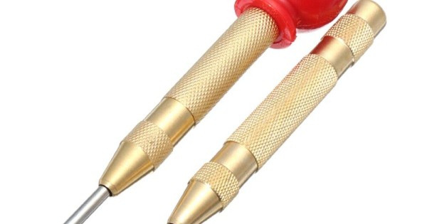 6mm Automatic Center Pin Punch Spring Loaded Marking Starting Holes Tool