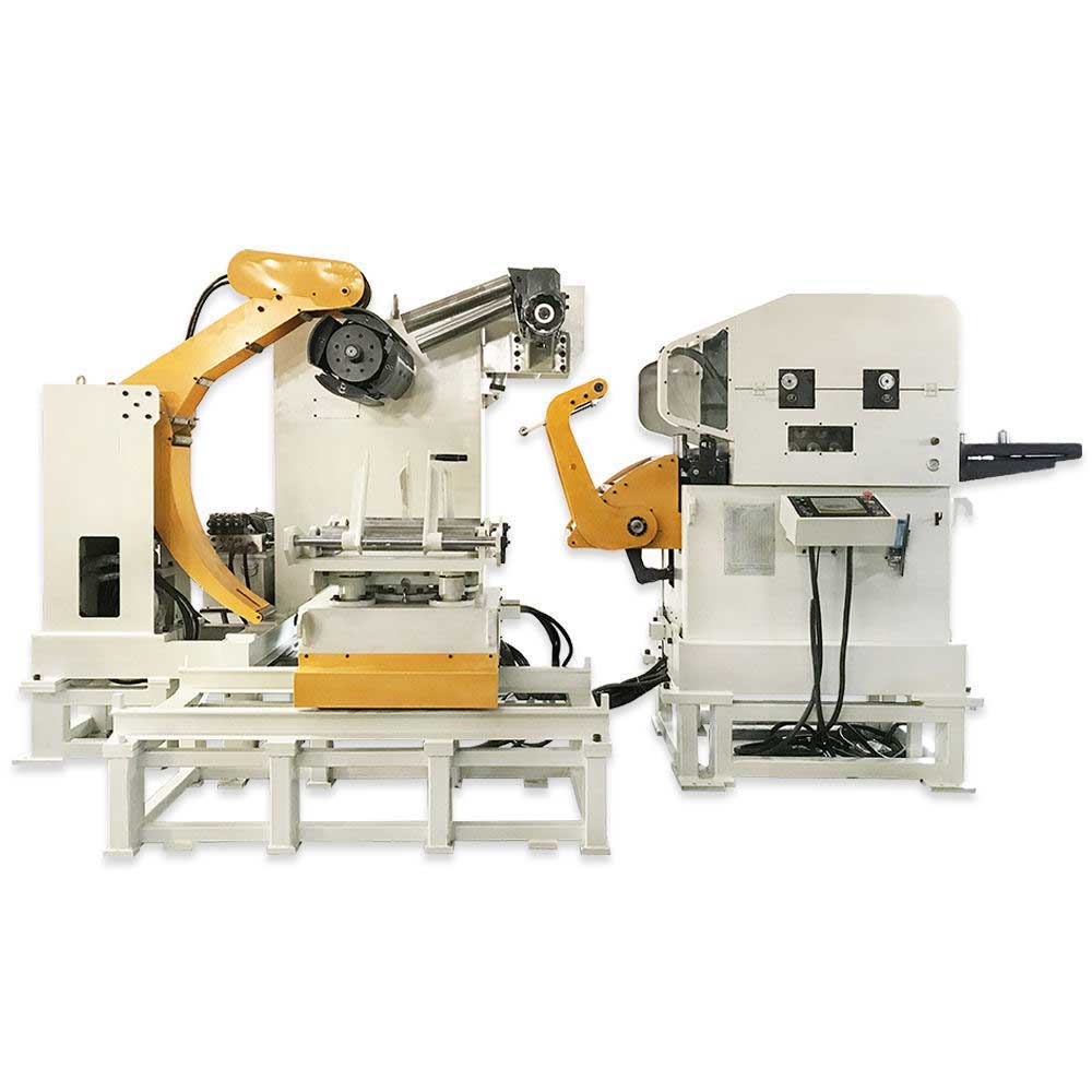 Aluminum coil decoiler flattening and nc servo feeder