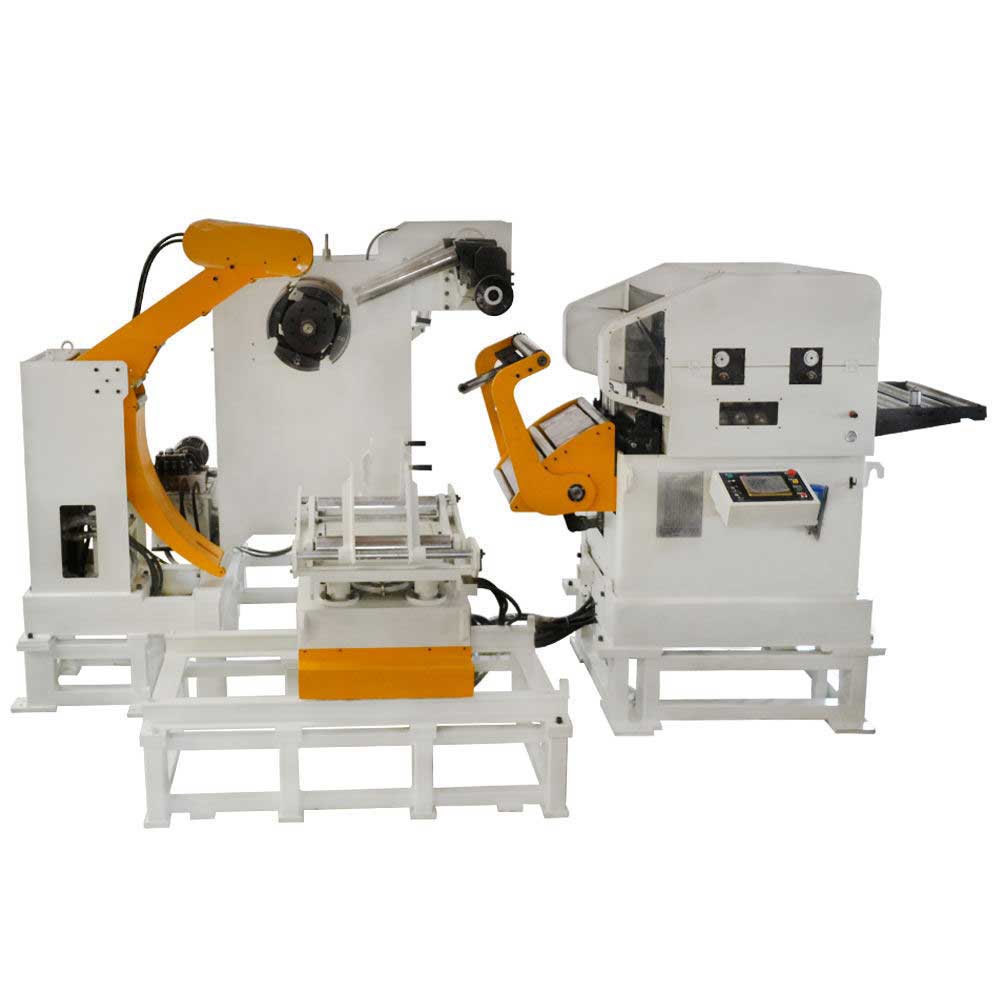 Aluminum coil decoiler flattening and nc servo feeder