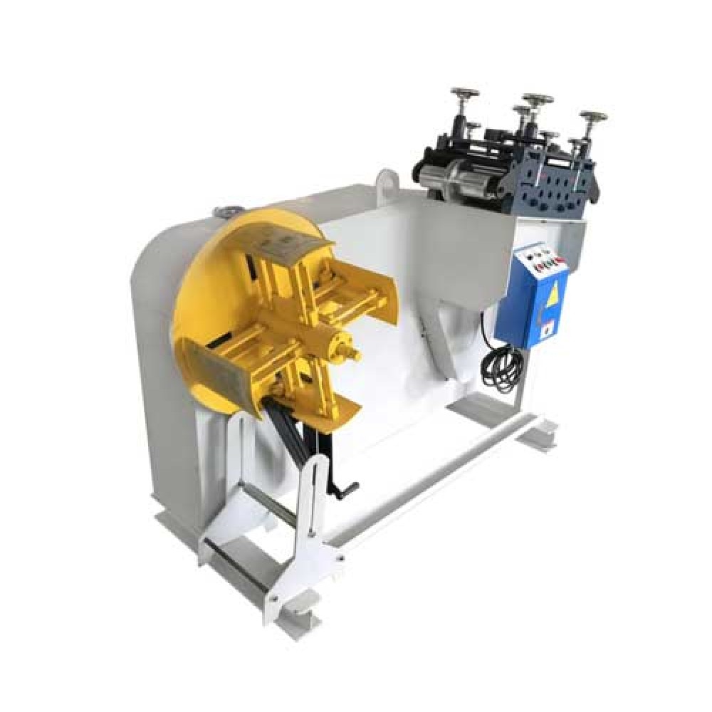 compact metal strip decoiler and straightener machine 2 in 1 machine