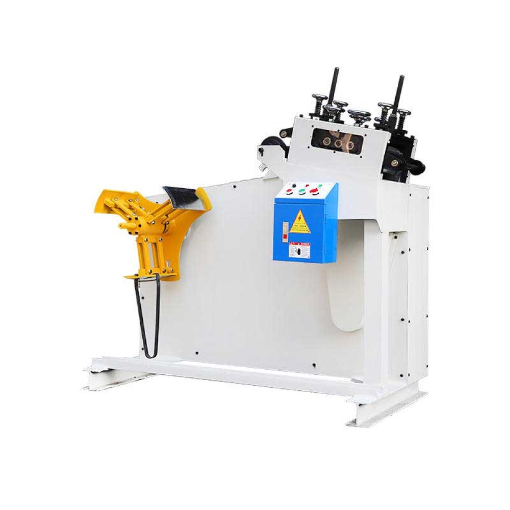 electrical hydraulic steel strip coil uncoiler decoiler flattener ...