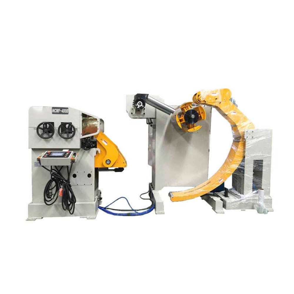 High precision NC Servo Feeder Hydraulic uncoiler and leveler 3 in 1 metal feeder for sheet ...