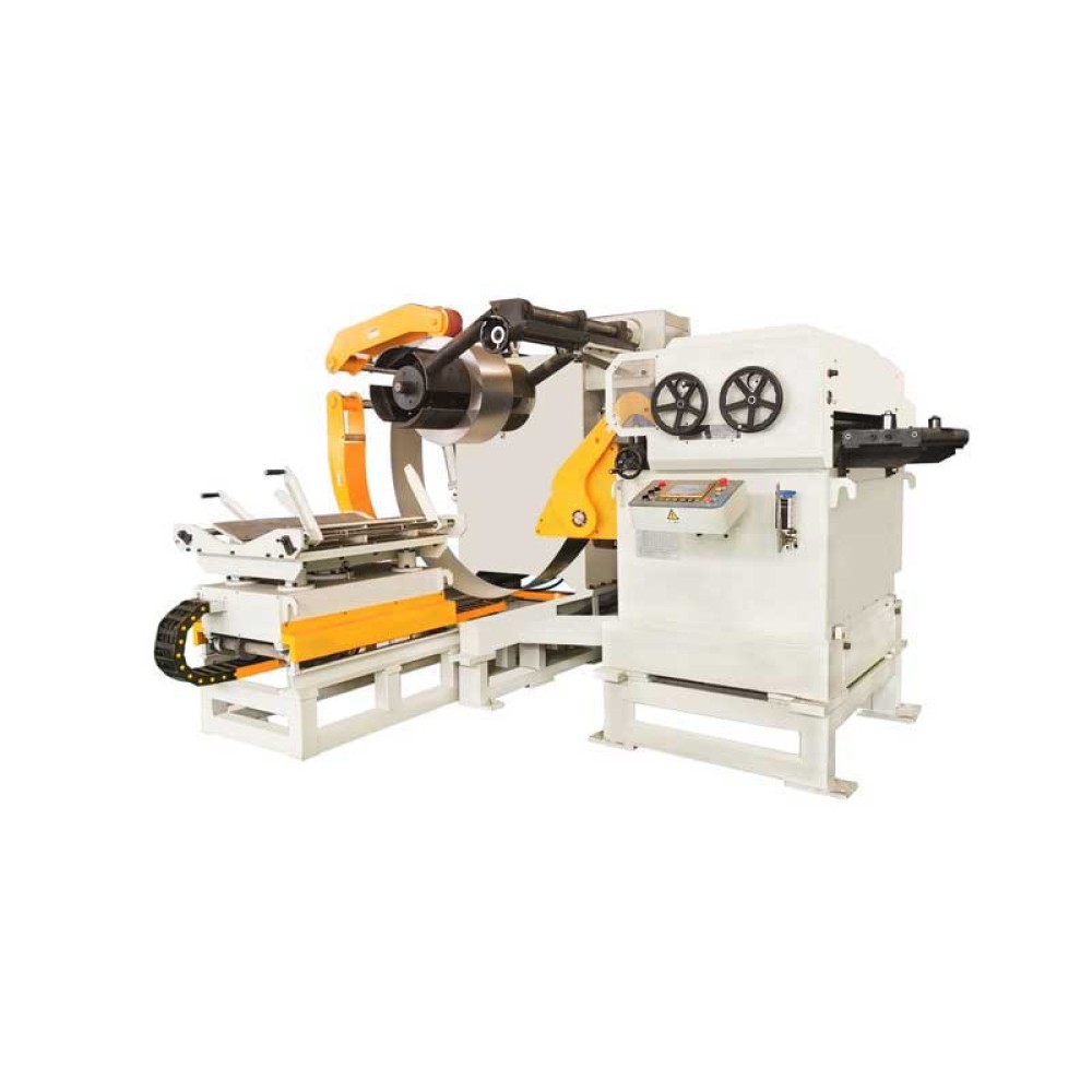 Steel automatic mandrel decoiler servo roll feeder system leveler and uncoiling feeding machine