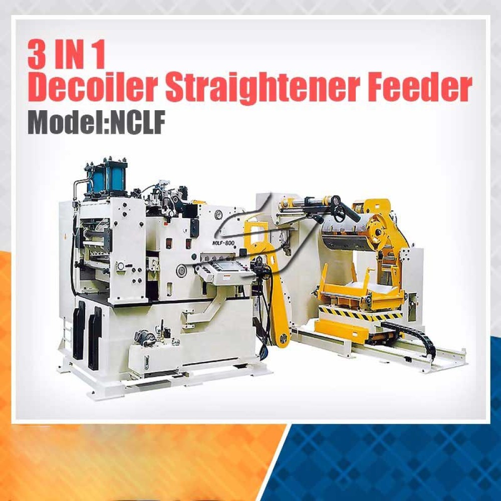 thick metal steel strip servo roller decoiler straightener feeder 3 in ...