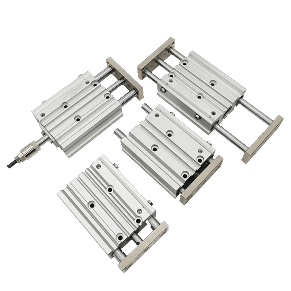 Sample Available MGPM Series Slide Bearing Double Acting Aluminum Three ...