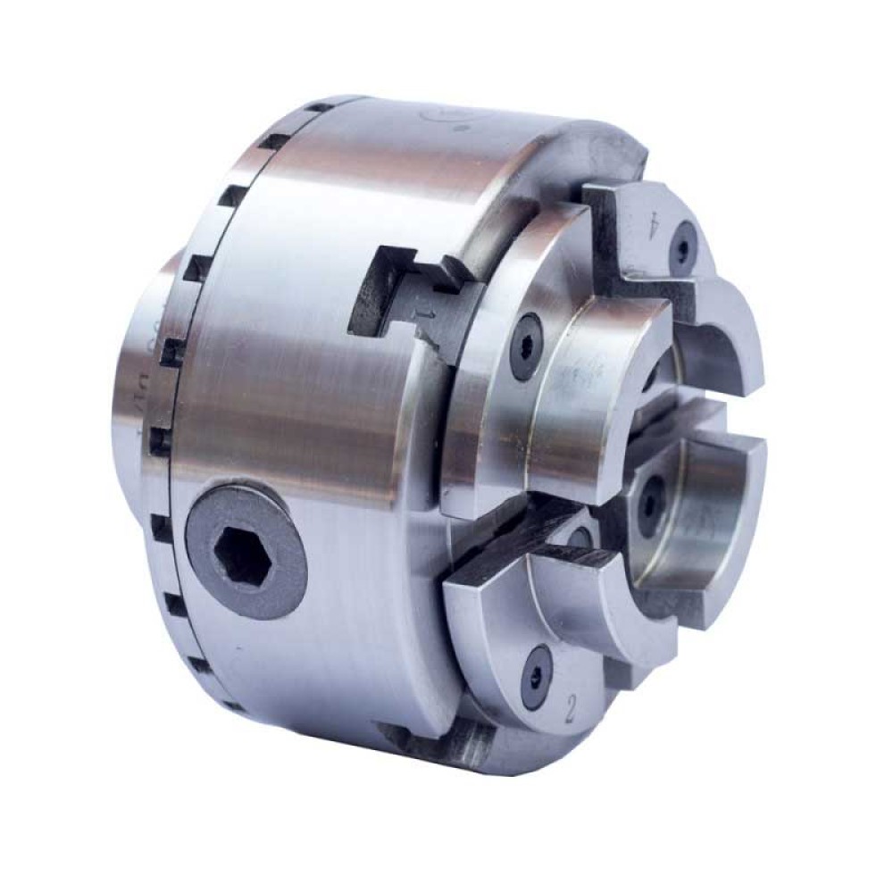 4Jaw Wood Lathe Chuck 4-Inch with M40x2 to 1-1/4''-8 Adapter