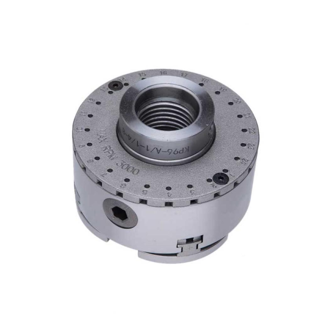 4Jaw Wood Lathe Chuck 4-Inch with M40x2 to 1-1/4''-8 Adapter