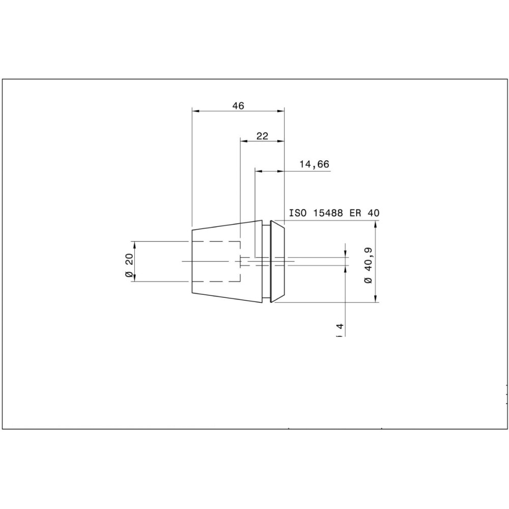 Single ER 40 Collet 4.00mm Swiss Quality