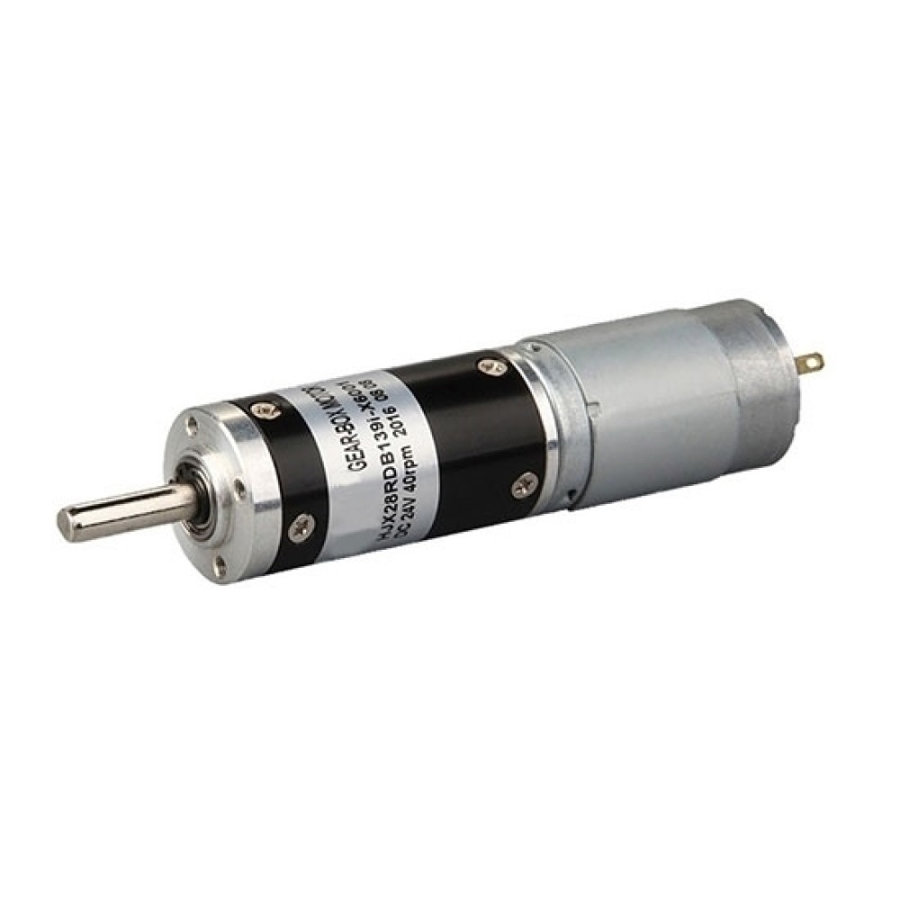 Brushed DC Motor with Gearbox 7000rpm 12V/24V 28mm