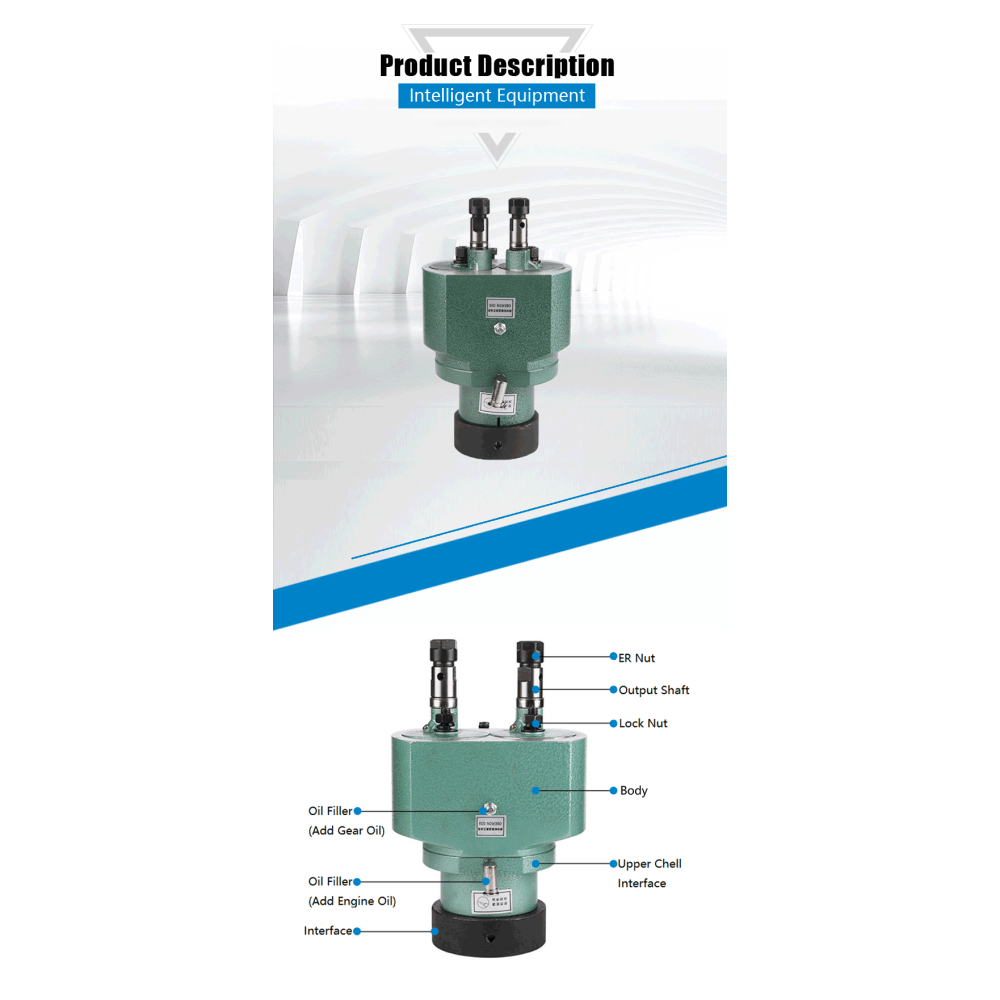 Two Spindle ST108 Multi Spindle Head Adjustable