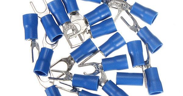 Wiring Crimp Butt Fork Terminals Connectors 20pcs