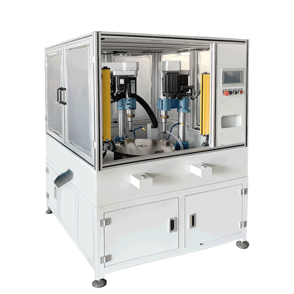 Small hardware die-casting drilling and tapping four-station