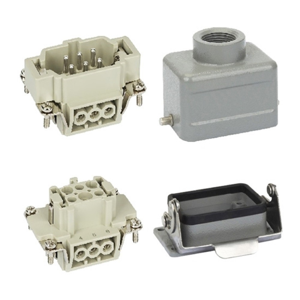 Heavy Duty Connector 6 Pin AC 500V / 16A