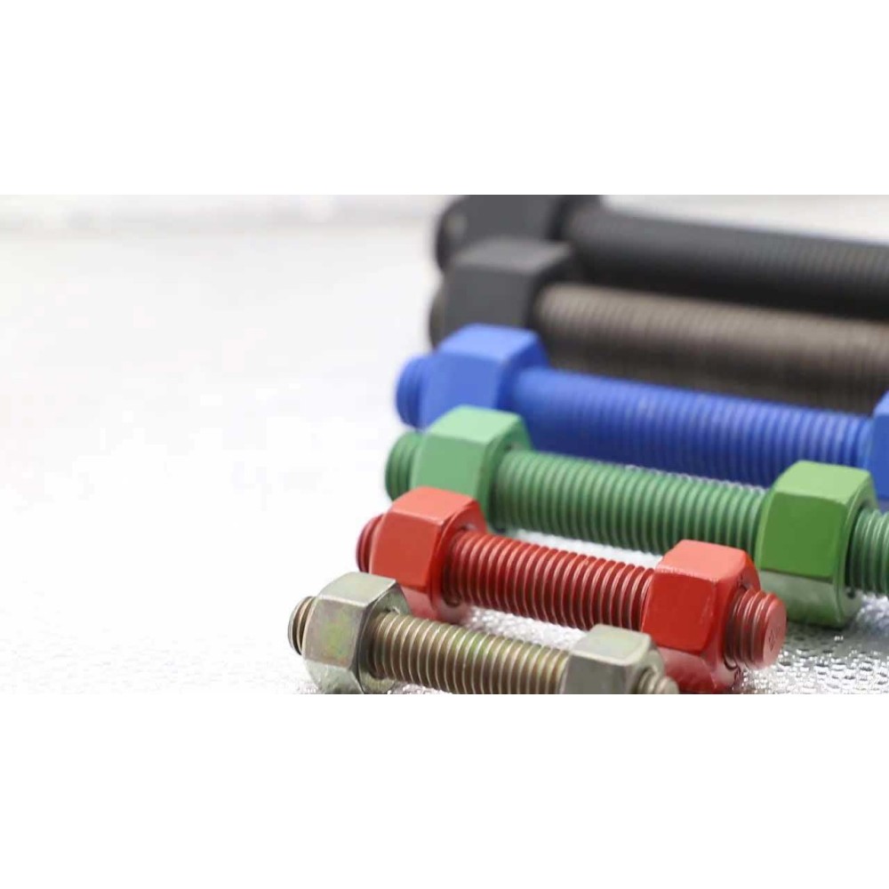 ASTM A194 Grade 7 Alum. Filled Ceramic Coating 2 1/2" Heavy Hex Nut