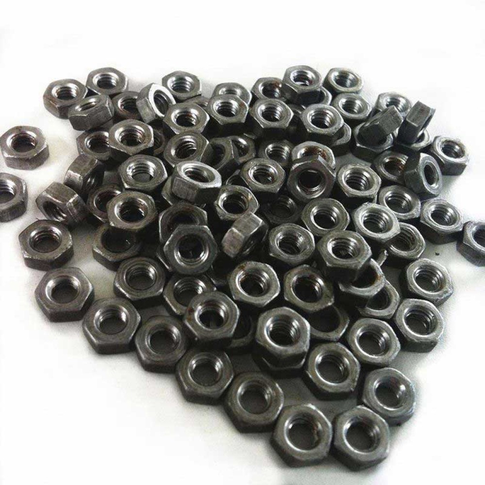 m6 hex nut astm a194 2h carbon steel hex nuts black for excavator
