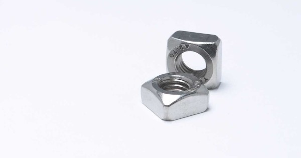 Square Female Square Corner Nut Chamfer Galvanized Carbon Steel M5 M6 ...