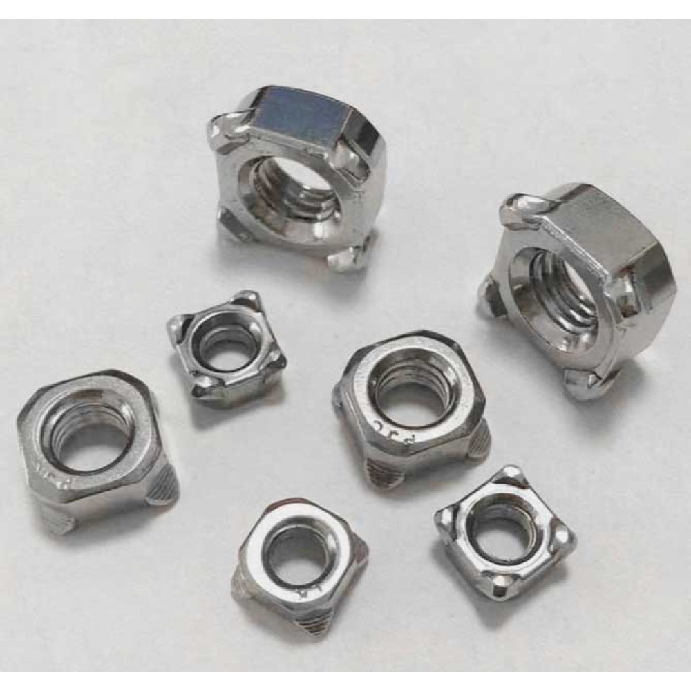Zinc Plated Square Weld Nuts M6 Stainless Steel Weld Nut