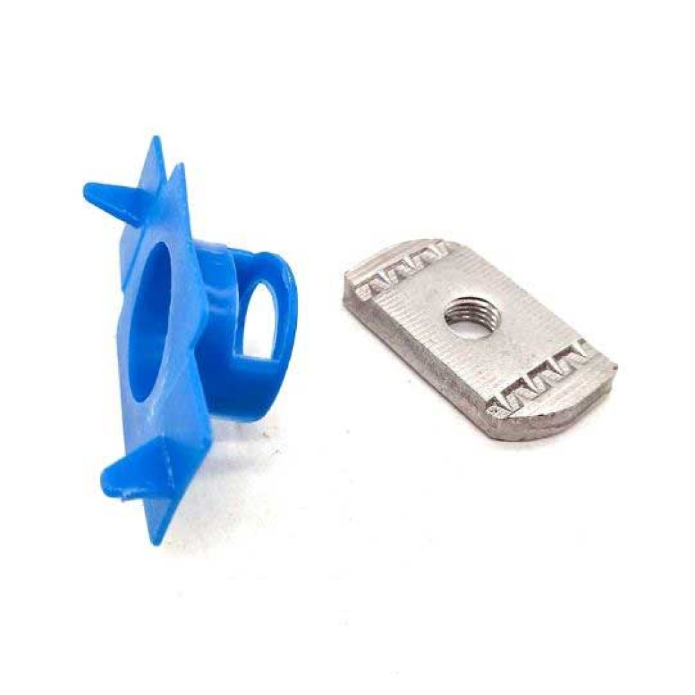 Strut Nut - Spring - Stainless Steel 304 - Plastic Cap