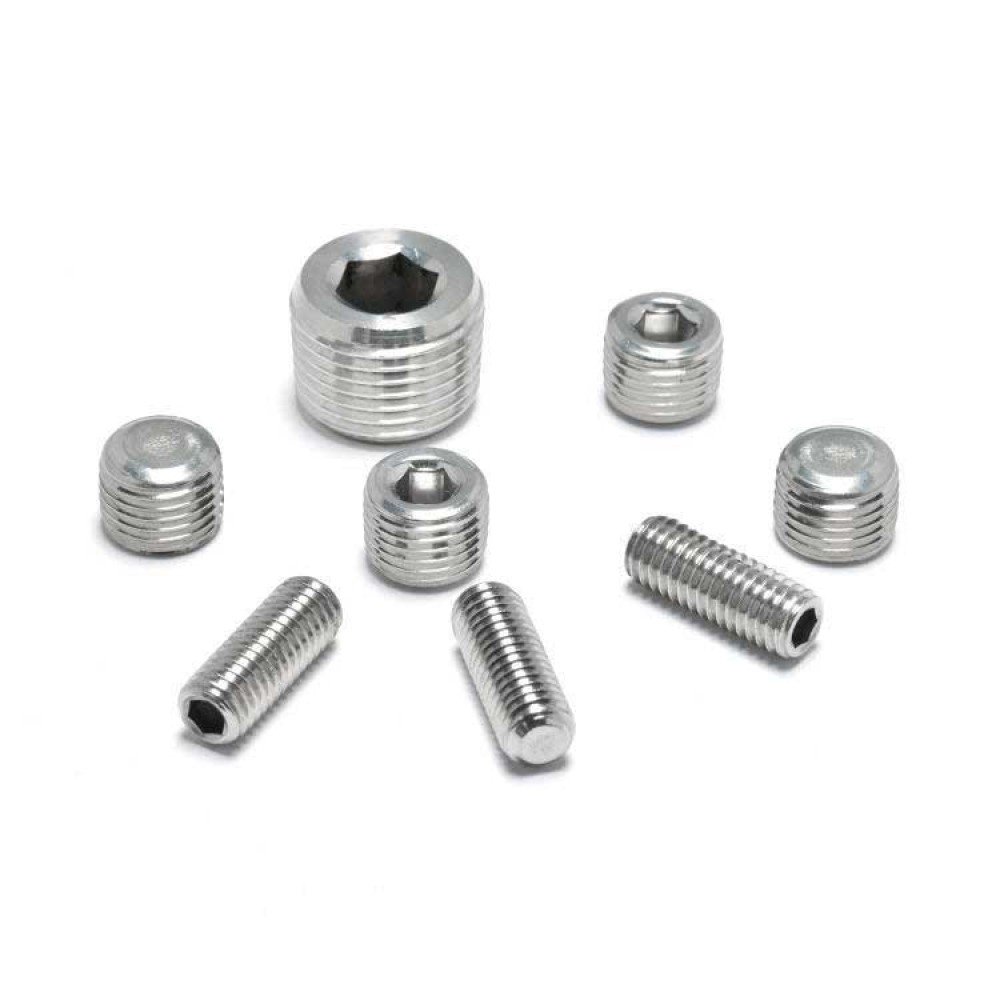 Stainless Steel 304 316 Anti Rust DIN913 Flat Point Hex Socket Grub Screws