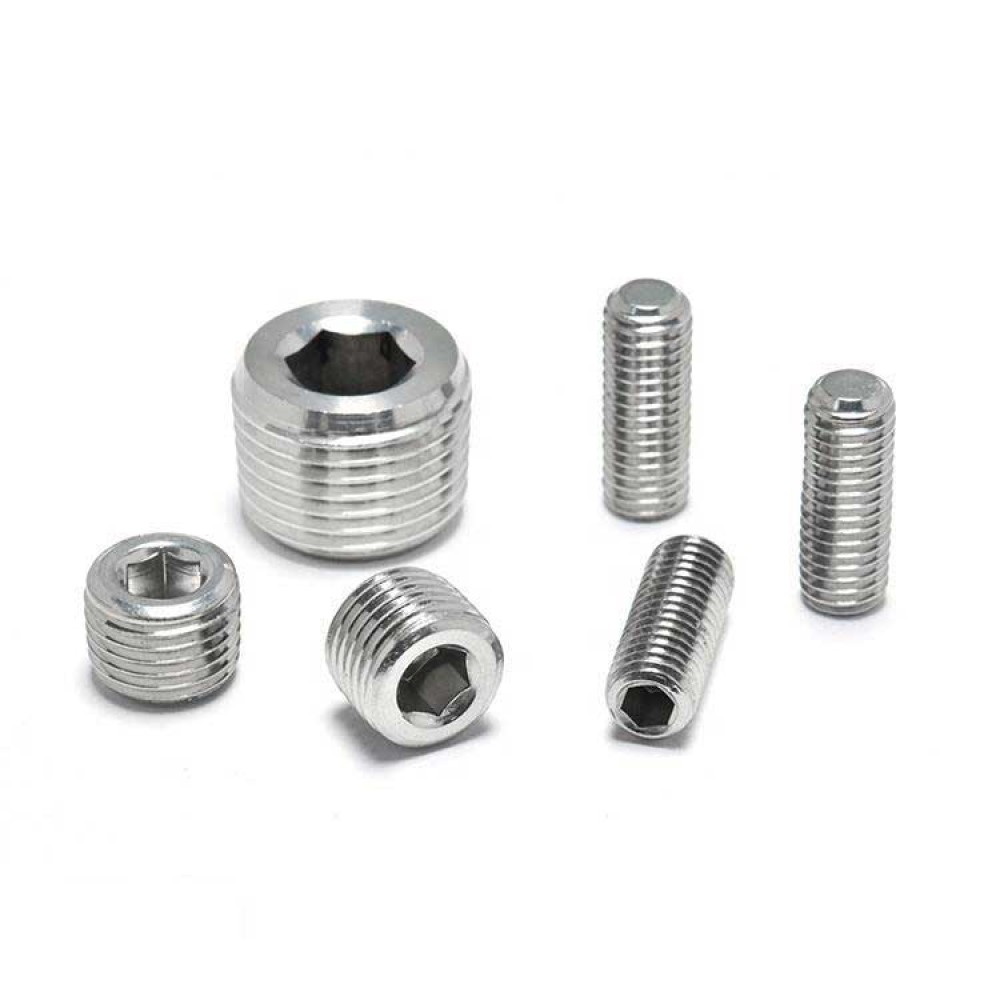 Stainless Steel 304 316 Anti Rust DIN913 Flat Point Hex Socket Grub Screws