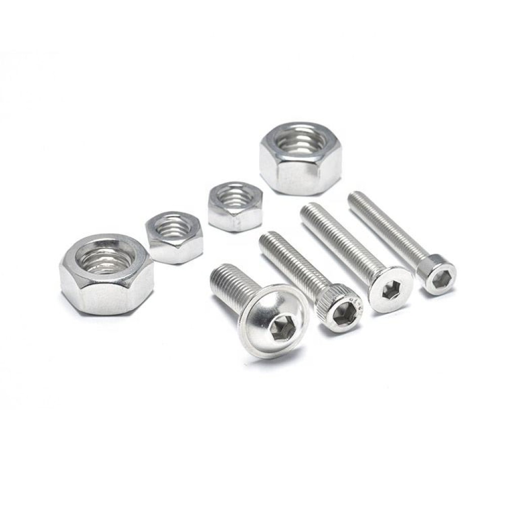 Various Types Hex Socket Screws and Nuts - SS304/SS316
