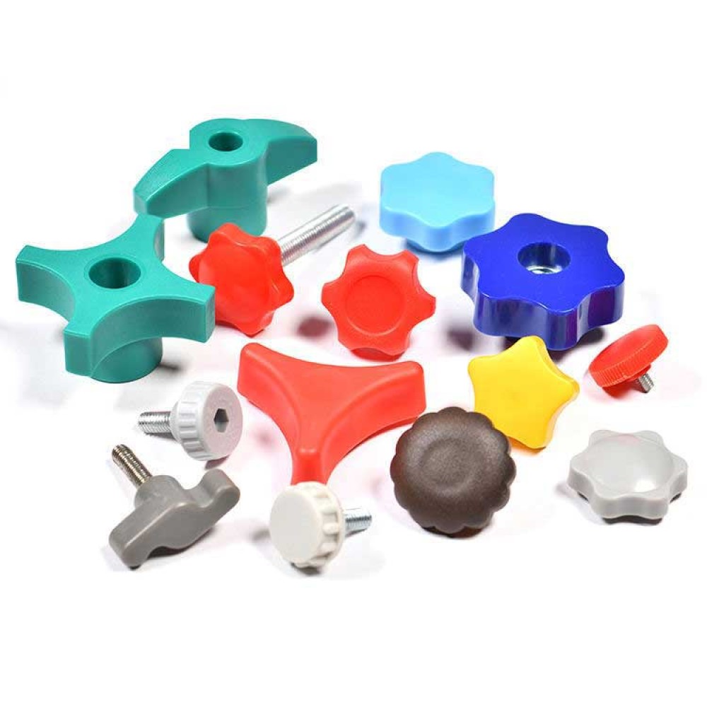 Three Lobe Flower Head Thumb Screws - Steel M5/M6/M8 Plastic