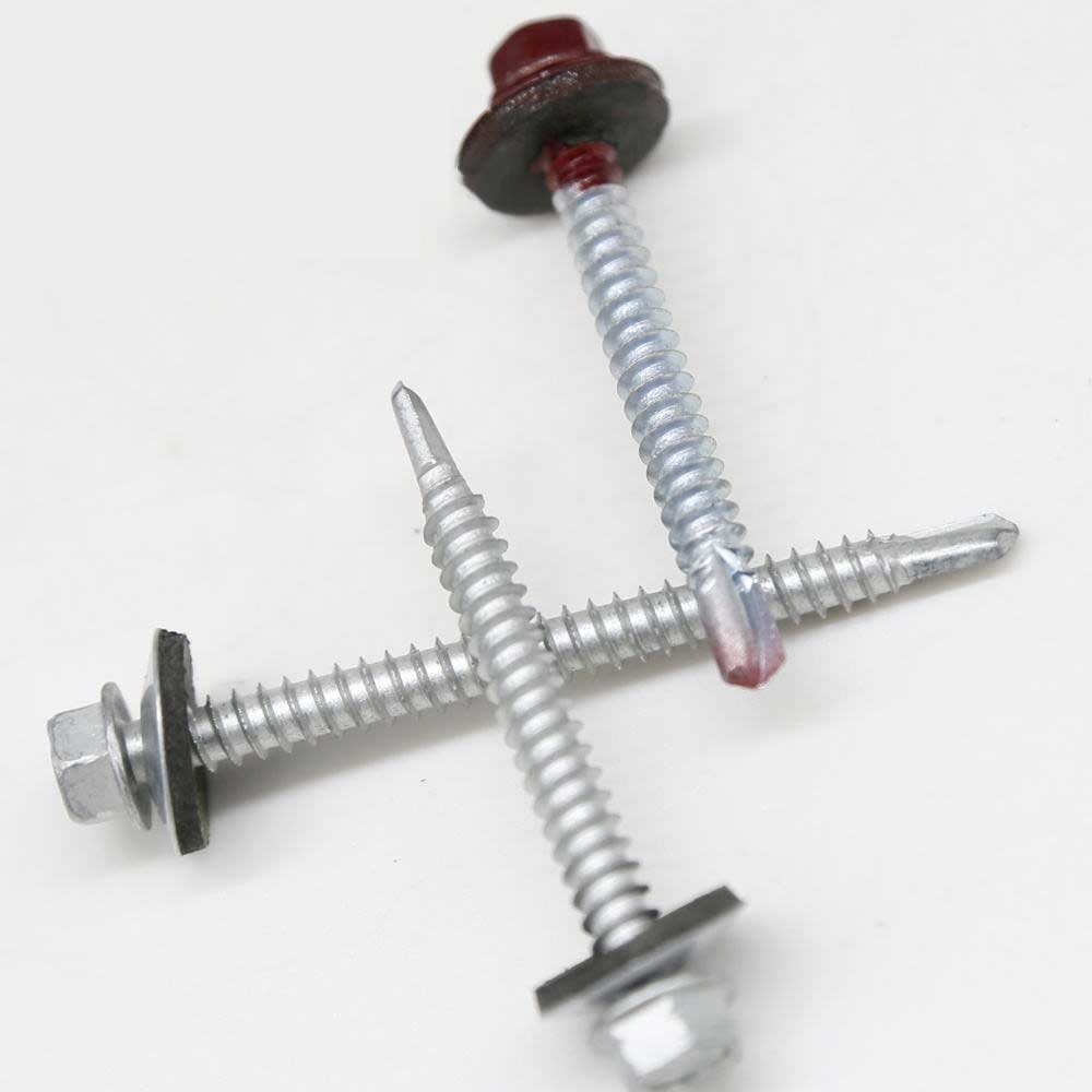 #8#10 drilling roof screws Ruspet paint head hex drill screw