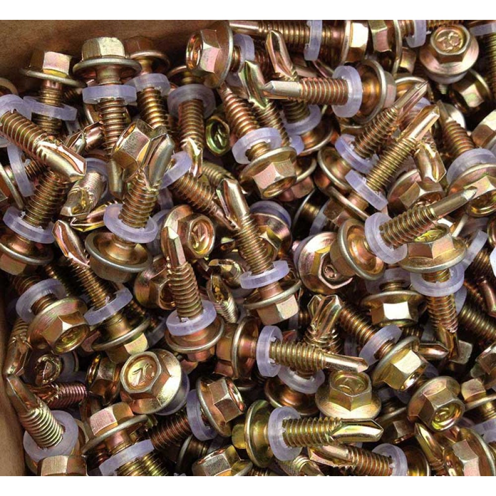 #8#10 drilling roof screw Ruspet paint head hex drill screw