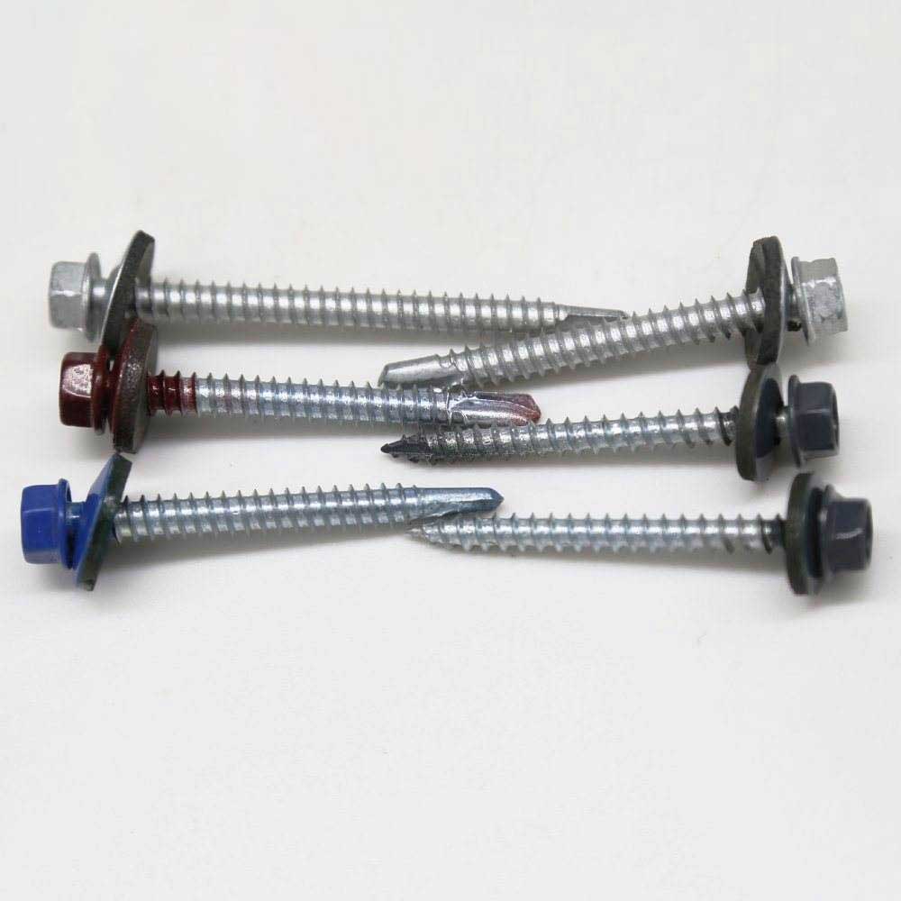 #8#10 drilling roof screws Ruspet paint head hex drill screw