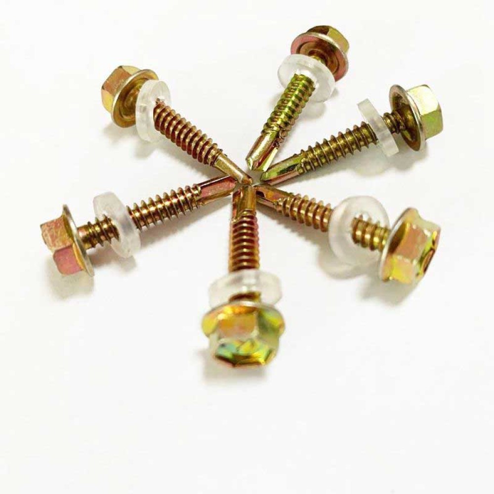Copper Hexagonal Self-Drilling Screw with Washers
