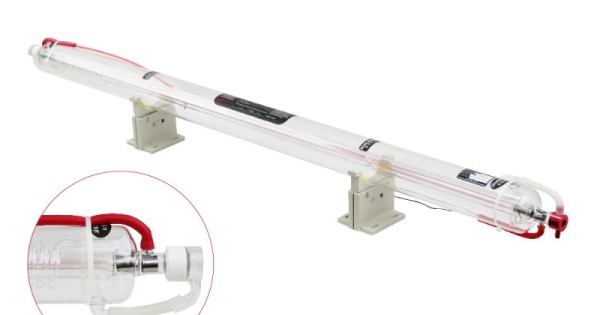 130W CO2 Laser Tube 1650mm Long 80mm Dia. With Advanced Coating 10000hr ...
