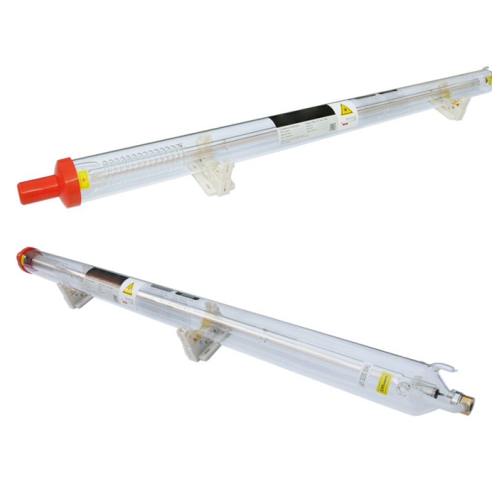 Actual 150W CO2 Laser Tube Length 1650mm Dia 80mm, Wires Preconnected ...