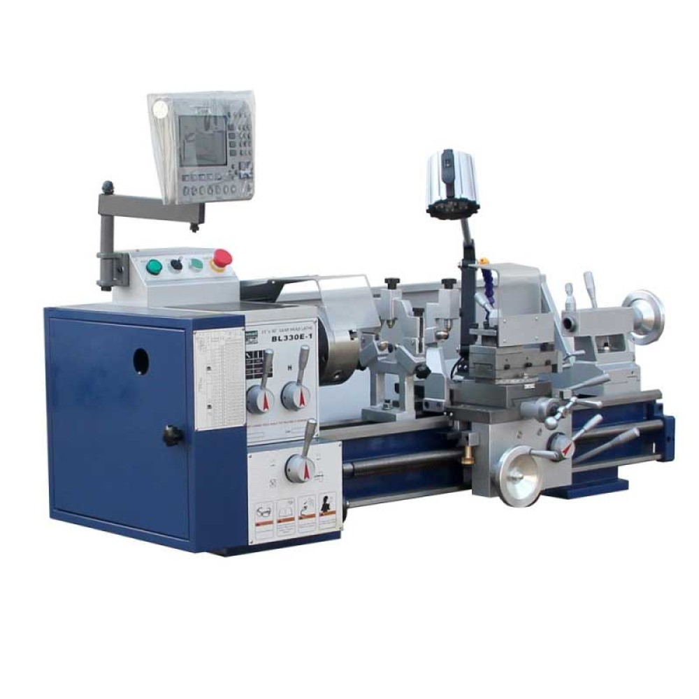 High Precision 13 X 30 IN Metal Lathe Gear-Head Lathe DRO 1.5HP / 1100W ...
