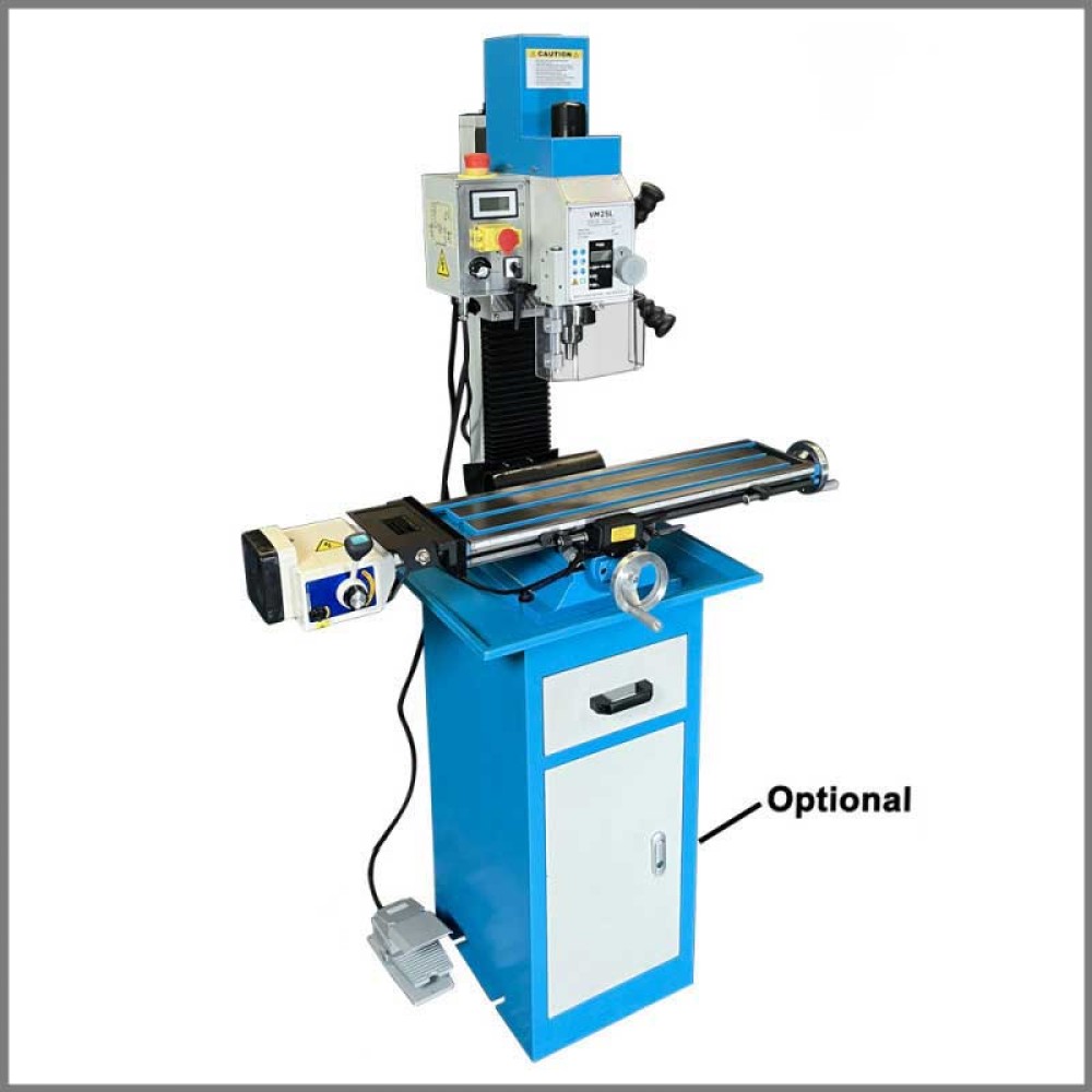 Socoje VM25L-P 7" x 27" Benchtop Milling Machine Variable Speed 100 ...
