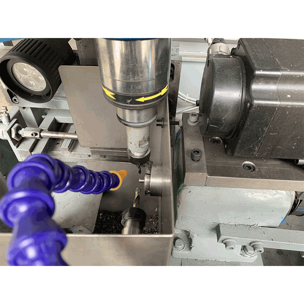 Drilling Chamfering Machine With Long Railway Unloading