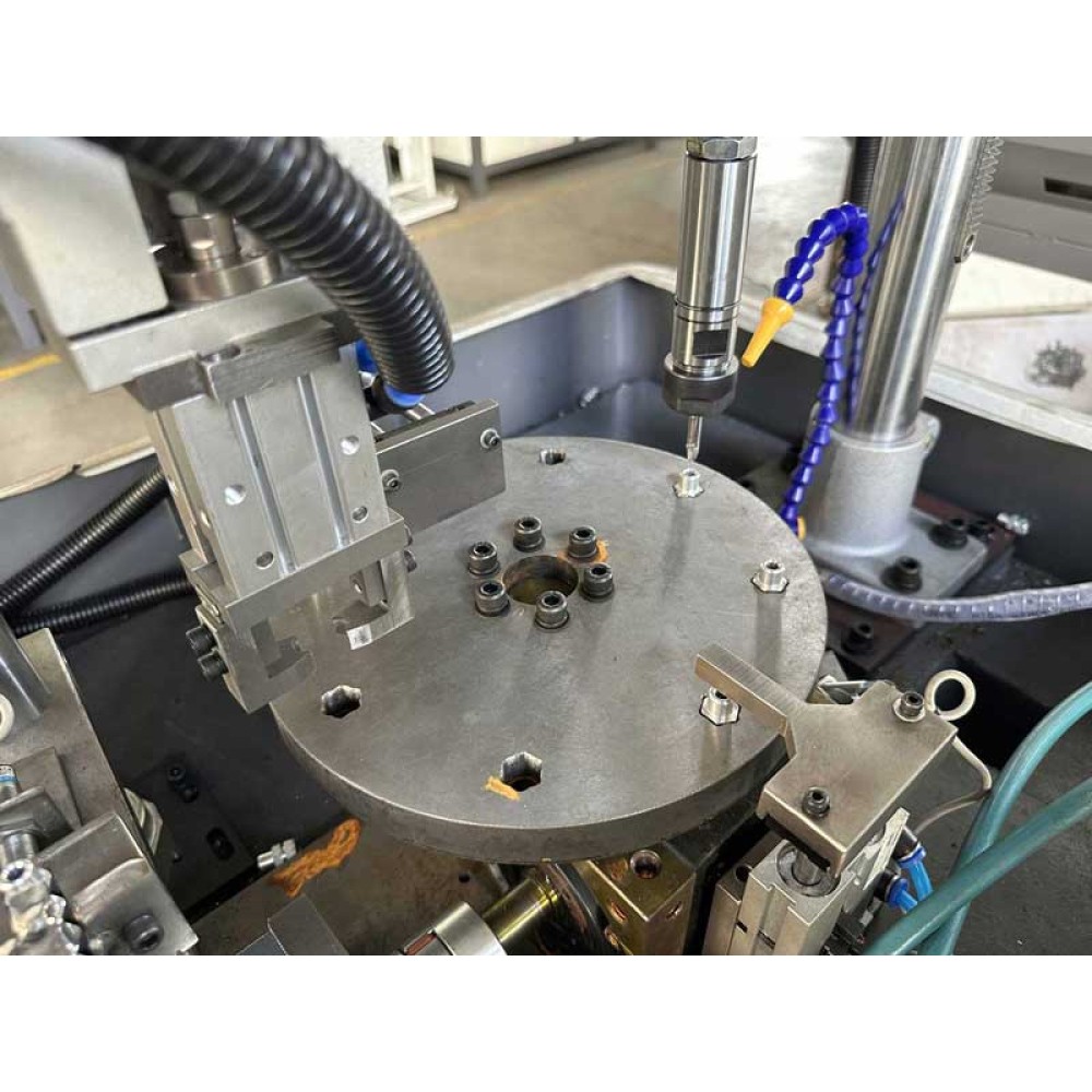 Fully automatic nut tapping machine with vibration bowl feeder with ce ...