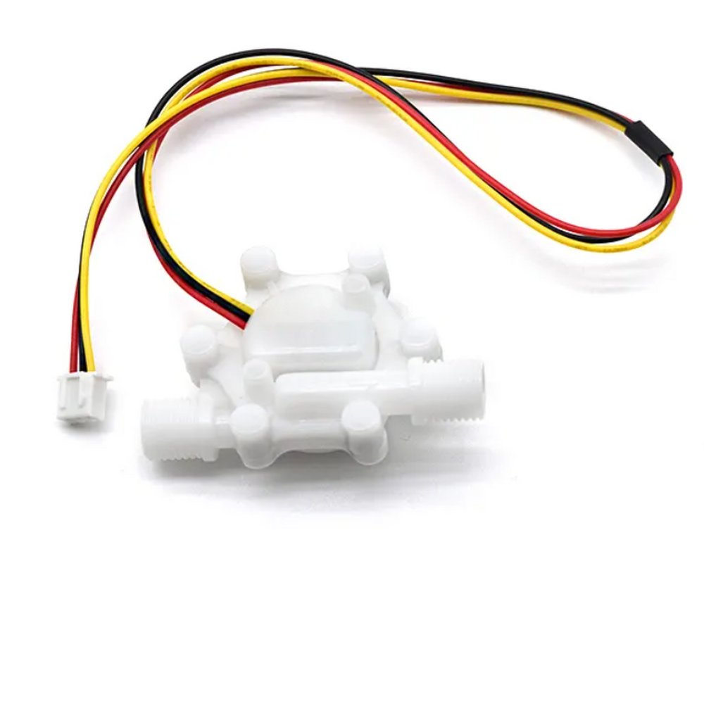 Food Grade Plastic 1/2" 3/4" 1/4" OEM Turbine Flow Sensor Hall Effect 4 ...