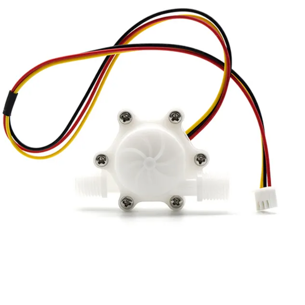 Food Grade Plastic 1/2" 3/4" 1/4" OEM Turbine Flow Sensor Hall Effect 4 ...