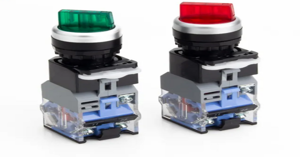 3 gear momentary and latching Rotary switch knob switch key with LED ...