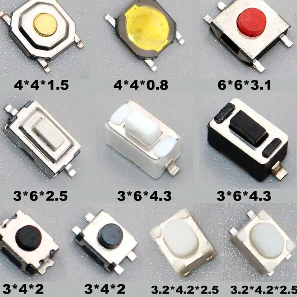 100pcs Car Remote Control Key Tactile Push Button Switches