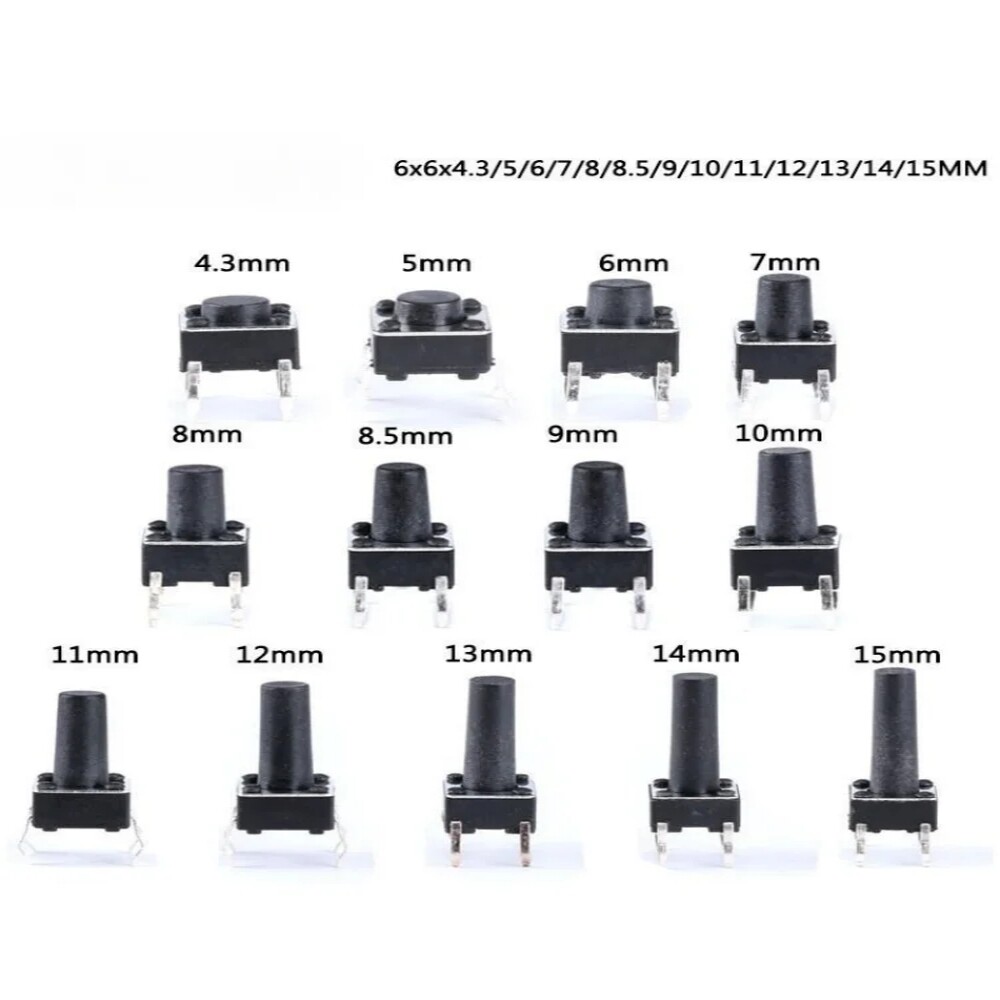 20PCS PCB Momentary Tactile Tact Mini Push Button Switch Panel DIP 4Pin ...