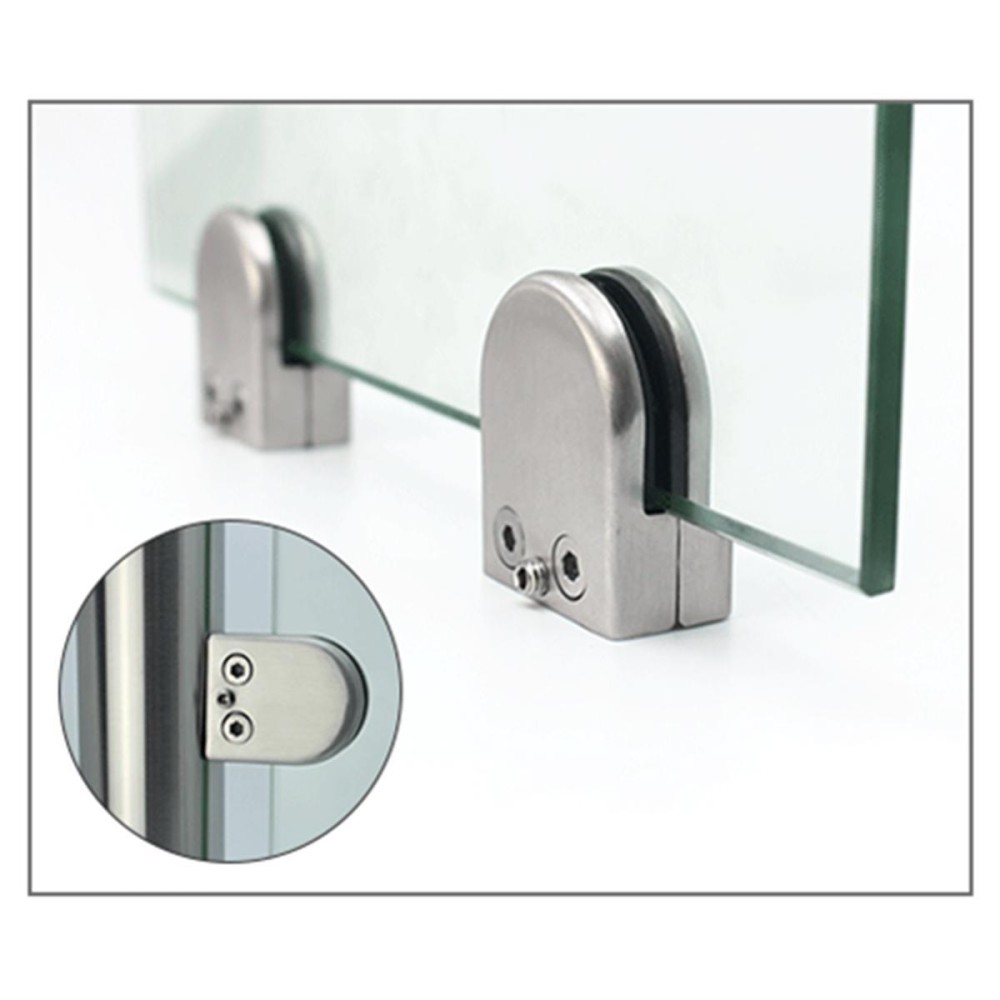 Stainless Steel Glass Clamps Fixing Clips For Handrails/Balustrades ...