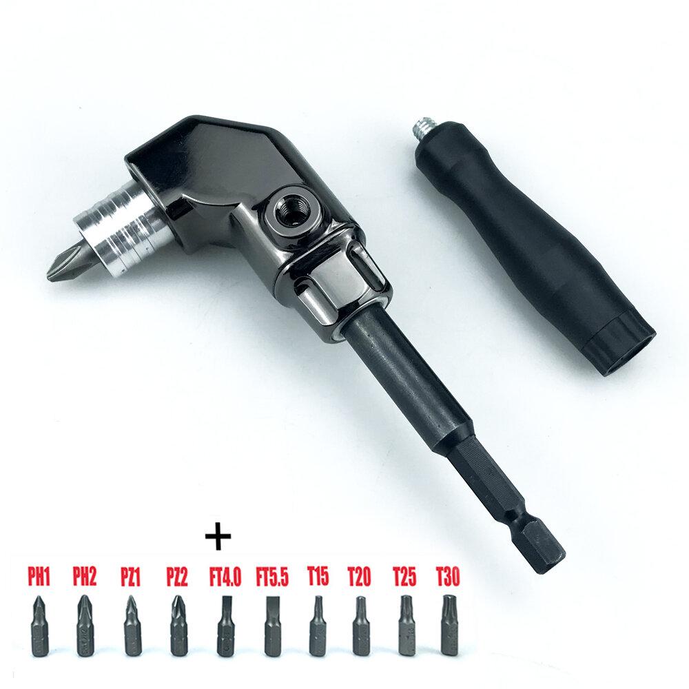 90° Turning Universal Screwdriver Batch Head Corner Adapter with Quick ...
