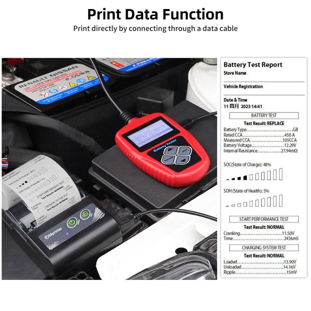 battery load tester battery cell tester for car lead acid